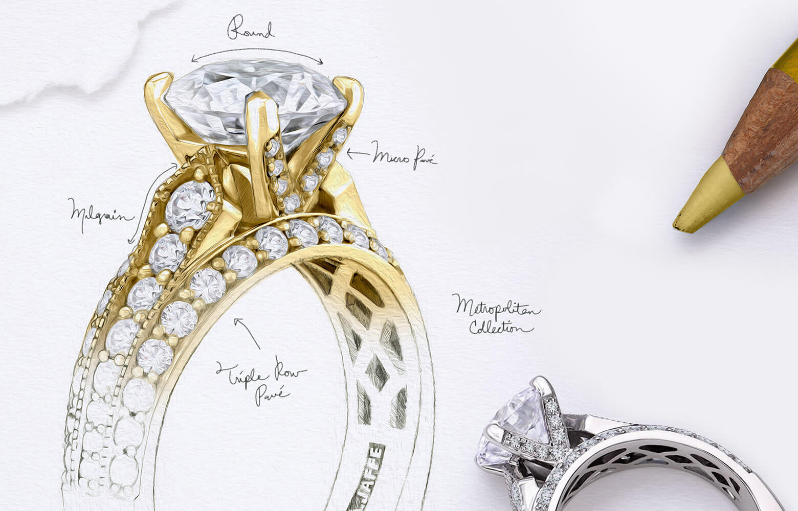 Customize Your Perfect Engagement Ring - Design and Create - A.JAFFE